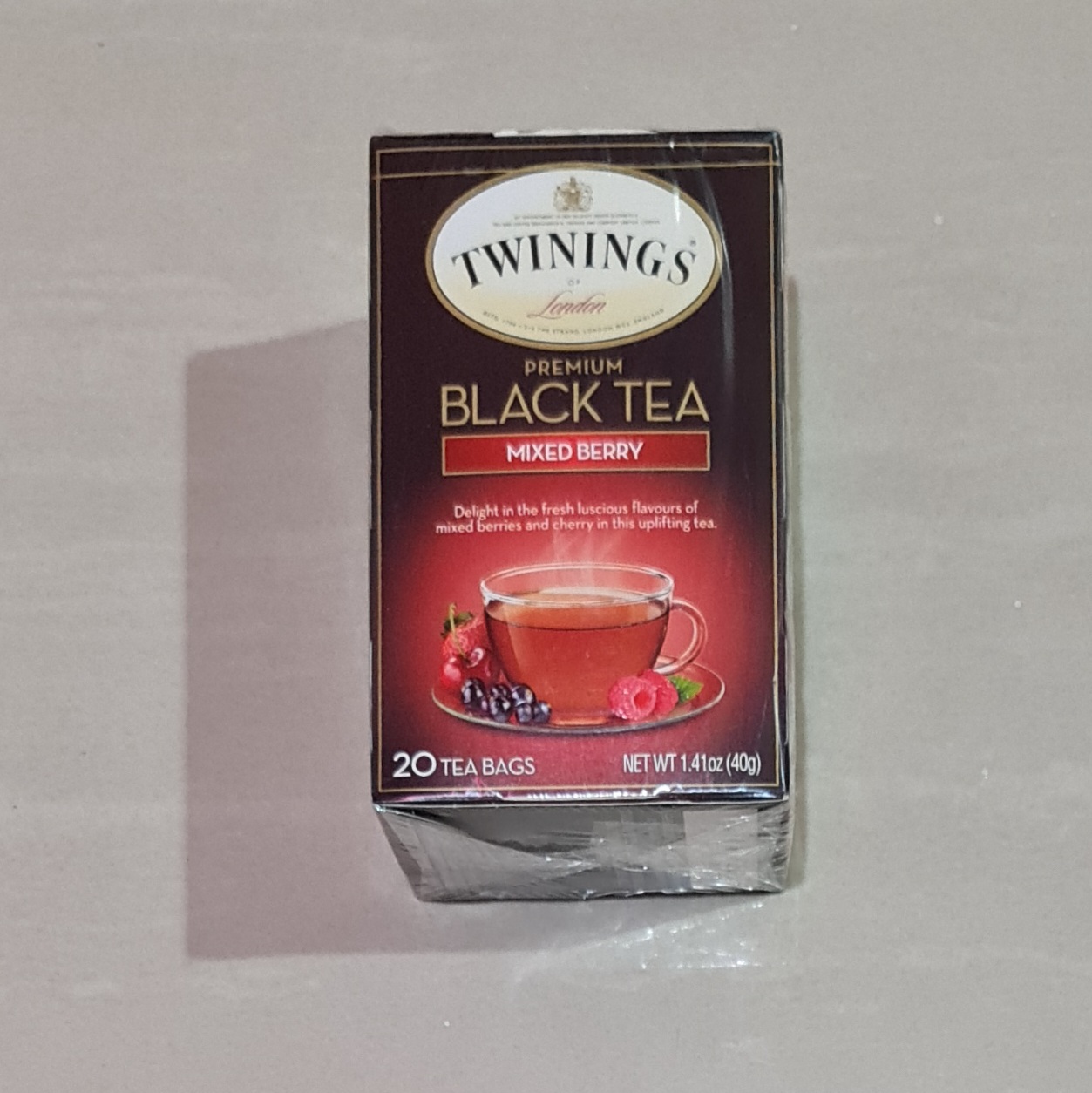 Teh Twinings of London Premium Black Tea Mixed Berry 20 x 2 Gram ...