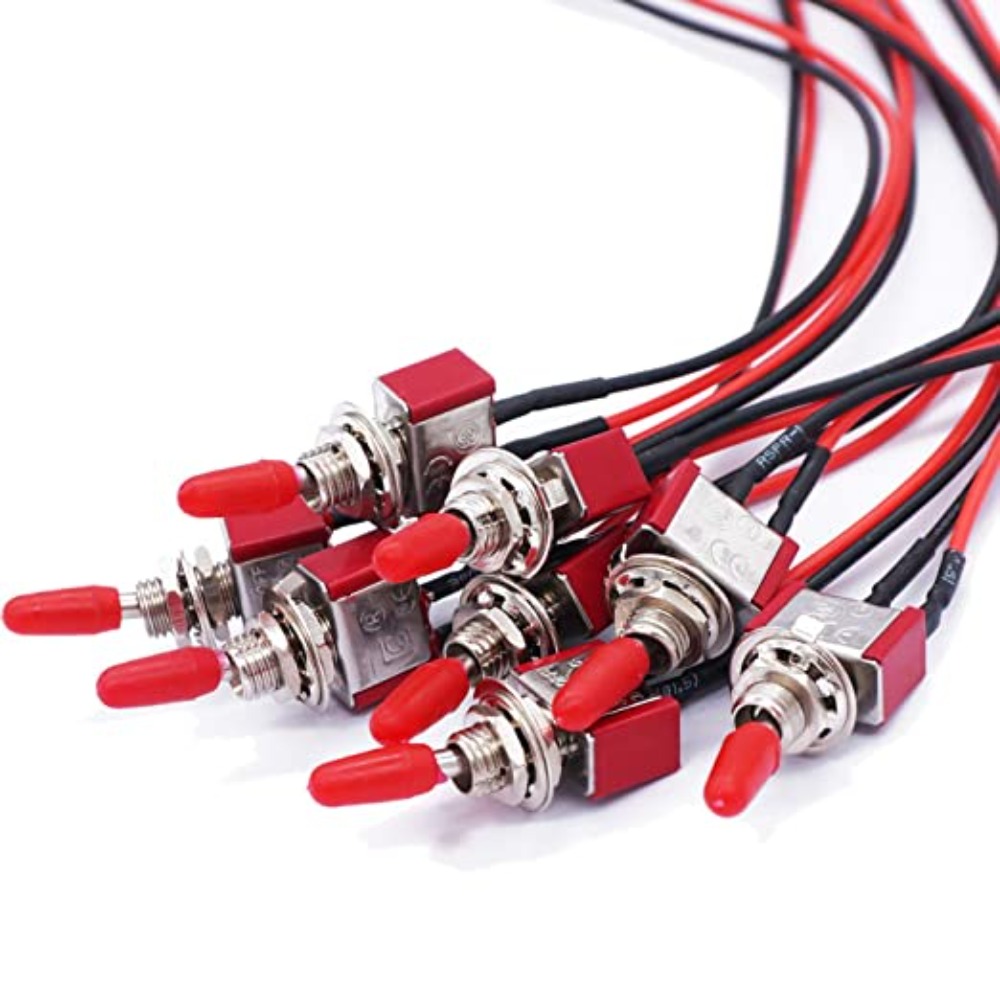 1/8Pcs Switch 2 Position 2 Pins Miniature Toggle Switch MTS-101 SPST ...