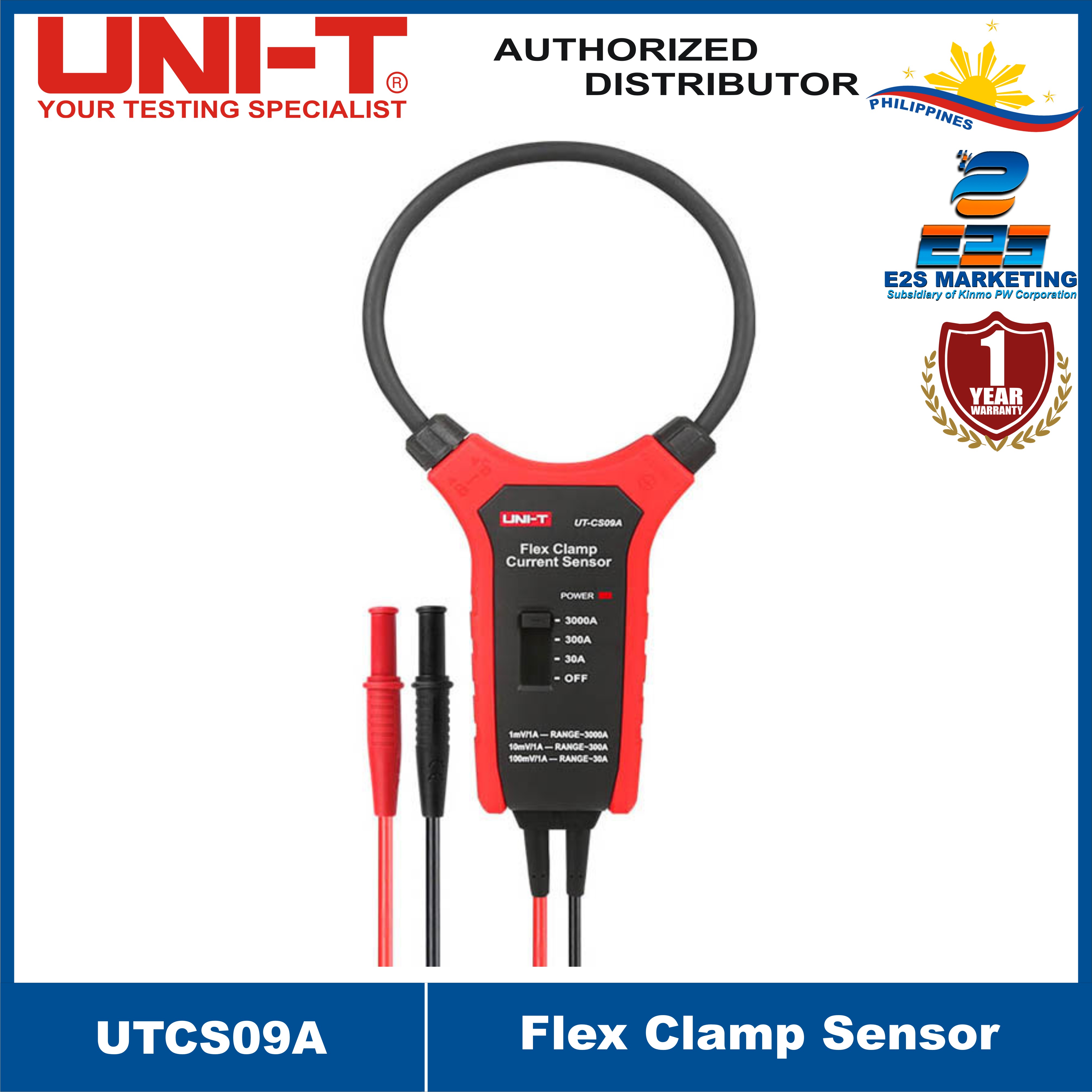 UNI-T Flex Clamp Sensor UT-CS09A High Current Flexible Current Sensor ...