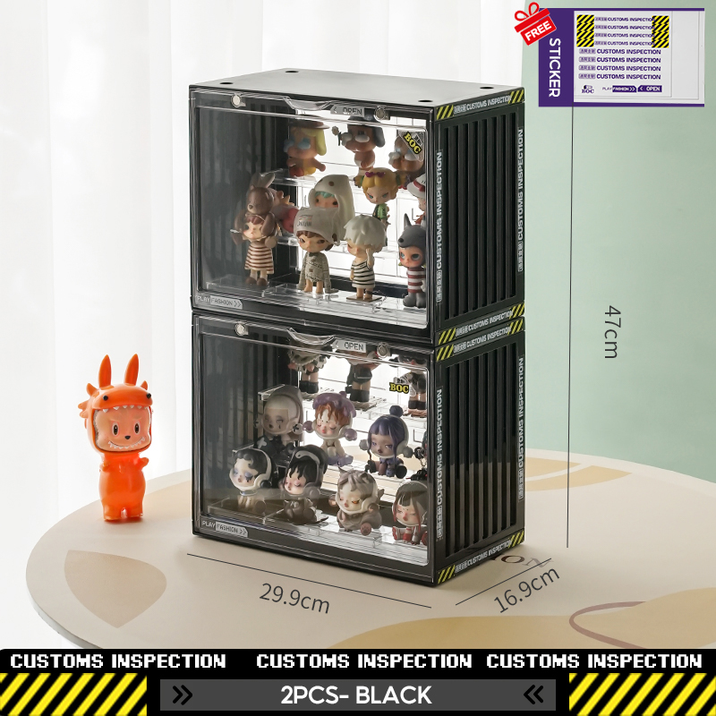 Acrylic Display Box Popmart Figurine Display Case Blind Box Lego Toy ...