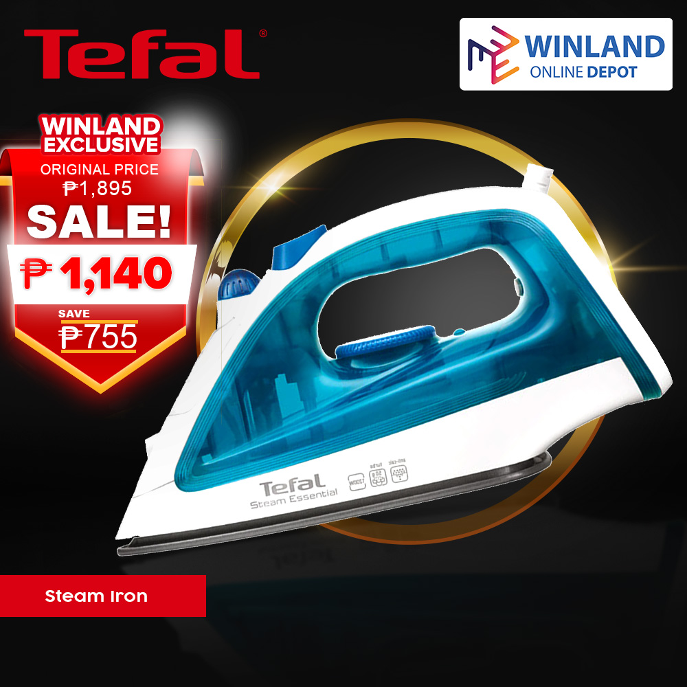 TEFAL by Winland Access Non-Stick Steam Iron Essential w/ Anti-Scale ...