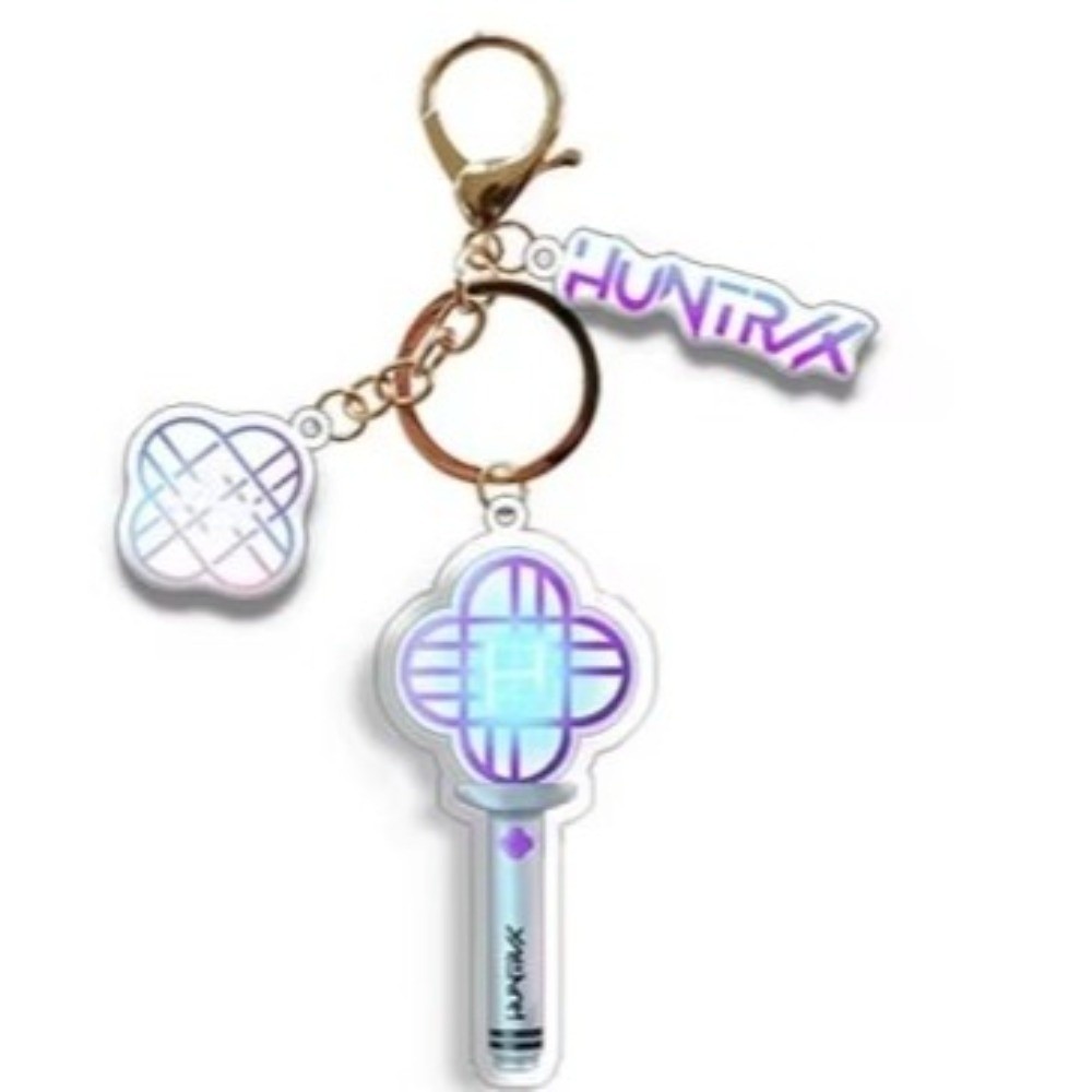 New KPOP Demon Hunters Lightstick Keychain DIY HUNTRIX Witch Hunter ...