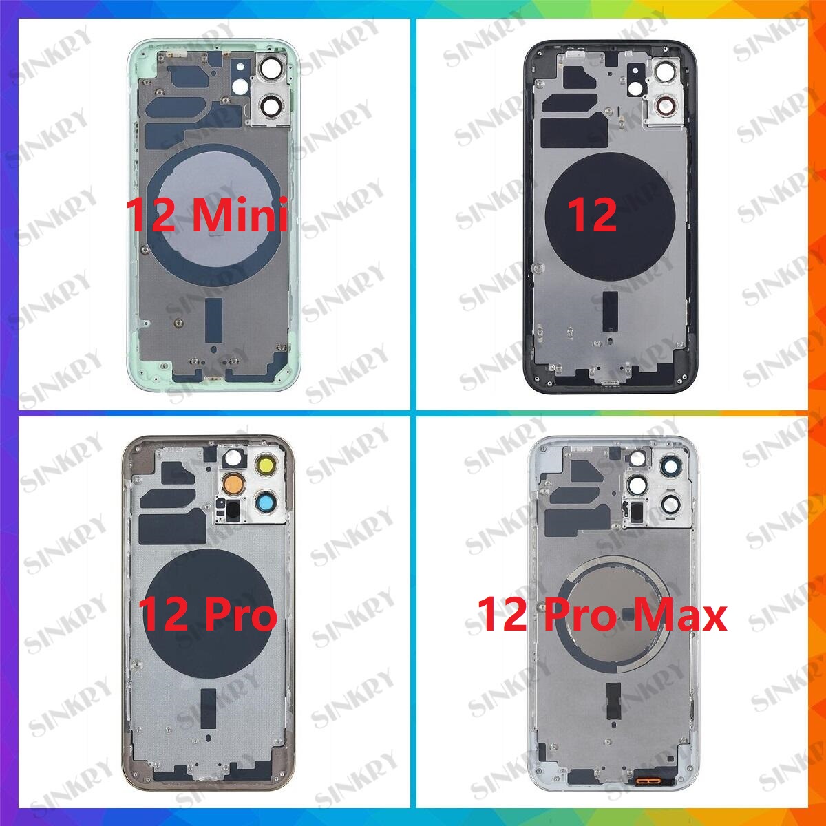 Uonevic High Quality 1 Piece Replacement Middle Frame Chassis Back ...