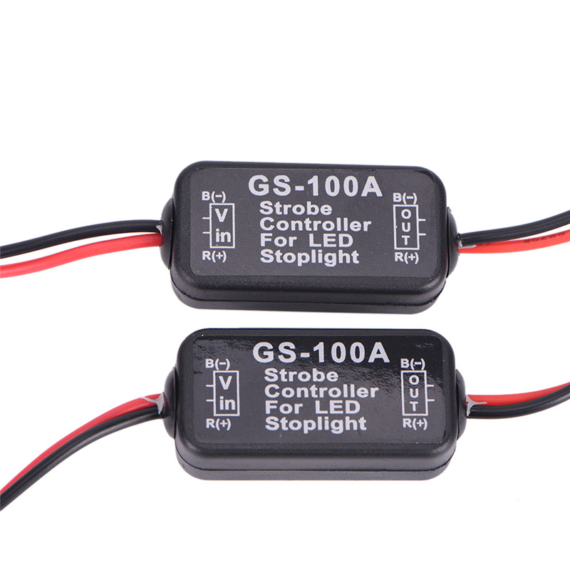 GS-100A LED Brake Stop Light Strobe Flash Module Controller Box For Car ...