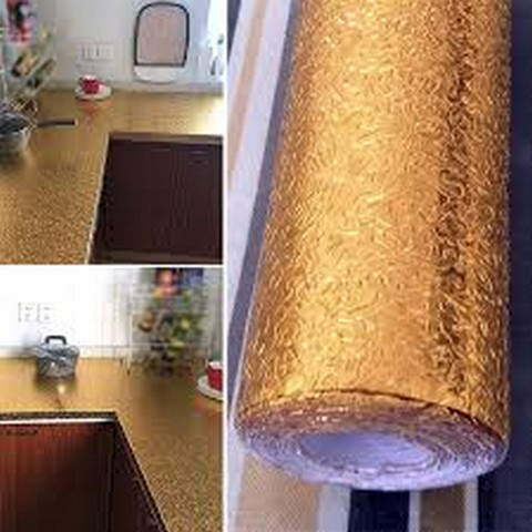 Aluminium Foil Self Adhesive Sticker Roll, Silver & Golden color ...