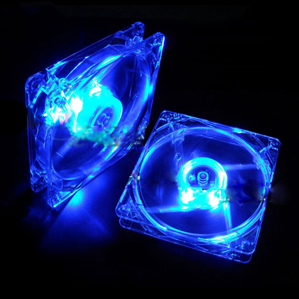 【Exclusive Offer】Cool 12V PC Computer Fan Quad 4 LED Light 120mm PC ...