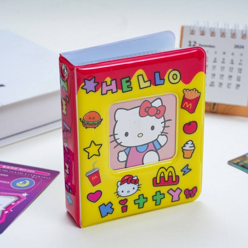 Kawaii Hello Kitty Card Book Photo Album Sanrio KT Cat 3-Inch Mini ...