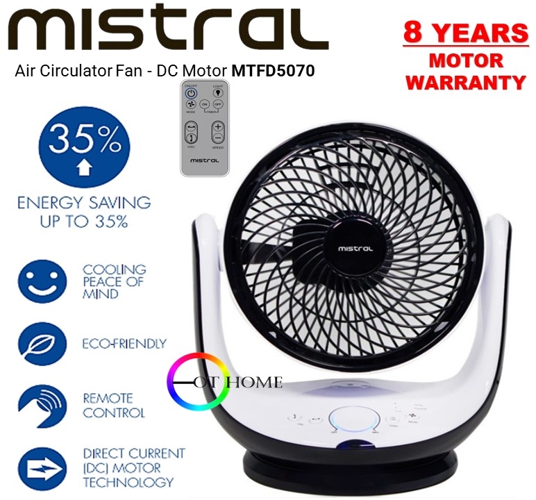 Mistral Air Circulator Fan - DC Motor MTFD5070 | Lazada