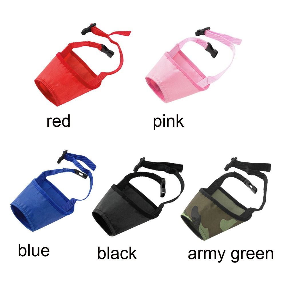 Dog Mouth Guard Cover Adjustable Anti Bite Dogs Muzzles Polyester Soft ...
