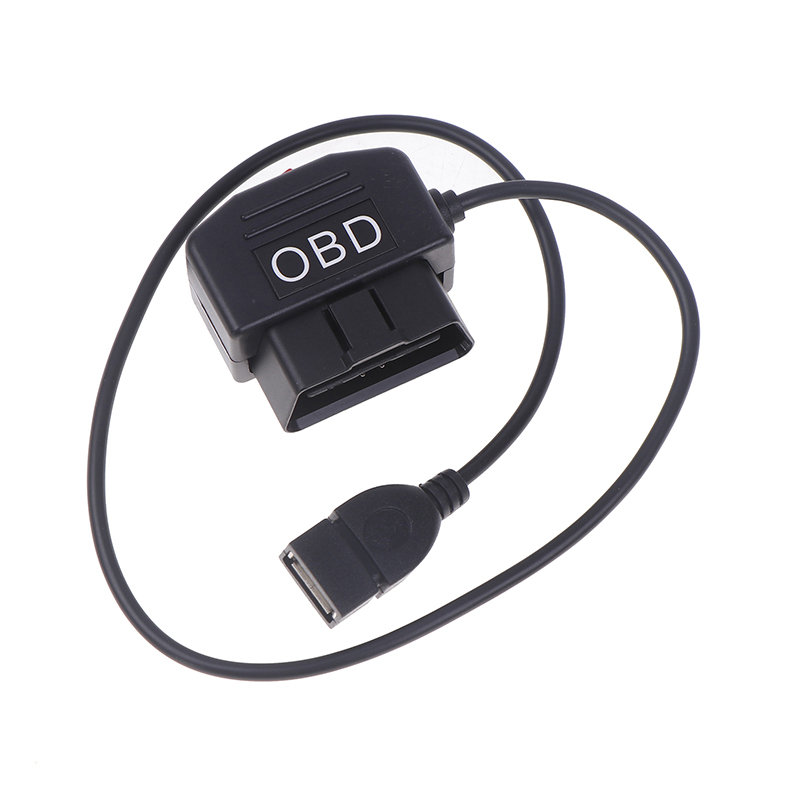 24 Hours Parking Monitoring 5V 3A USB Car Charge Cable OBD Hardwire Kit With Switch Wire For ...