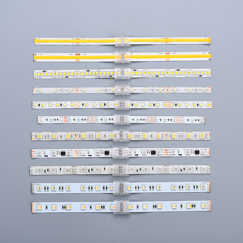 COB LED Strip Connector Fast Connectors For 2 4 Pin 8/10MM SMD COB 5050 ...