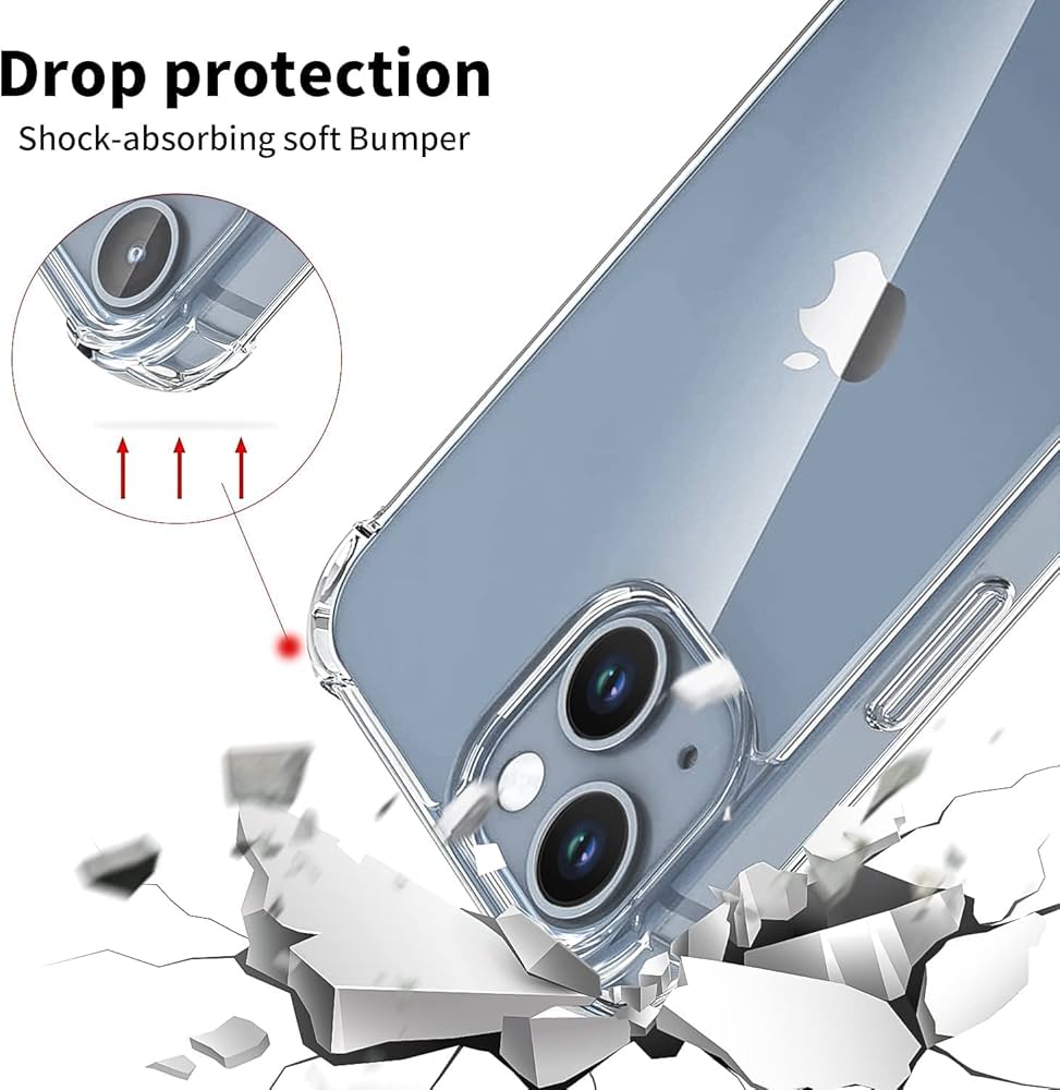 Honer X5B PLUS + Case Clear Silicone airbag Shockproof cover ...