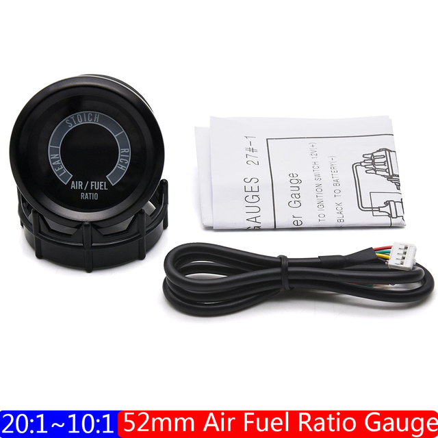 【EarthlyEssence】20:1~10:1 Air Fuel Ratio Gauge 2" 52mm Auto Car Afr ...