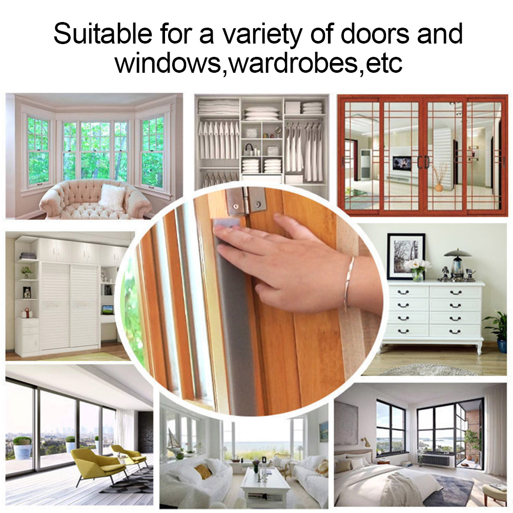JM 2M Wearable Sliding Window Weather Strip Soundproofing Foam Door ...