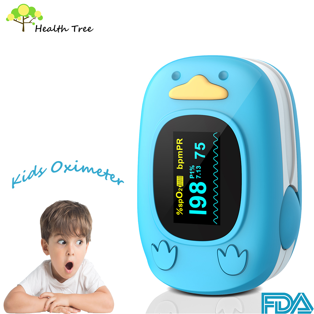 Health Tree Kids Pulse Oxymeter Baby Finger Oximeter Heart Rate SpO2 ...