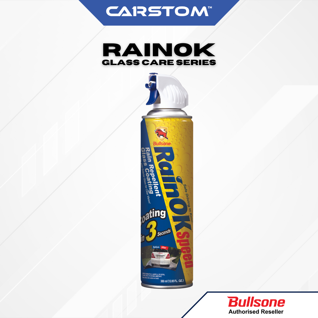 Bullsone Water Repellant RainOK Series Speed Spray clean and coat glass ...