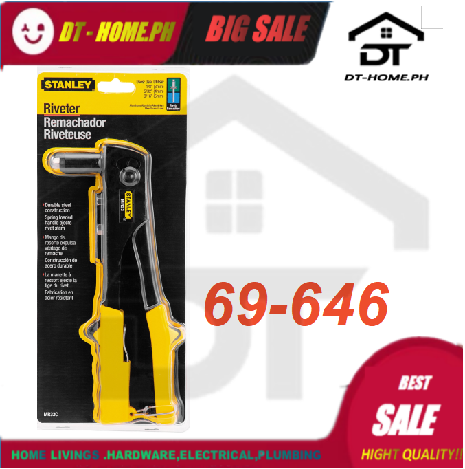 Stanley hand riveter carlo blindrivet butterfly heavy duty hammer tool ...