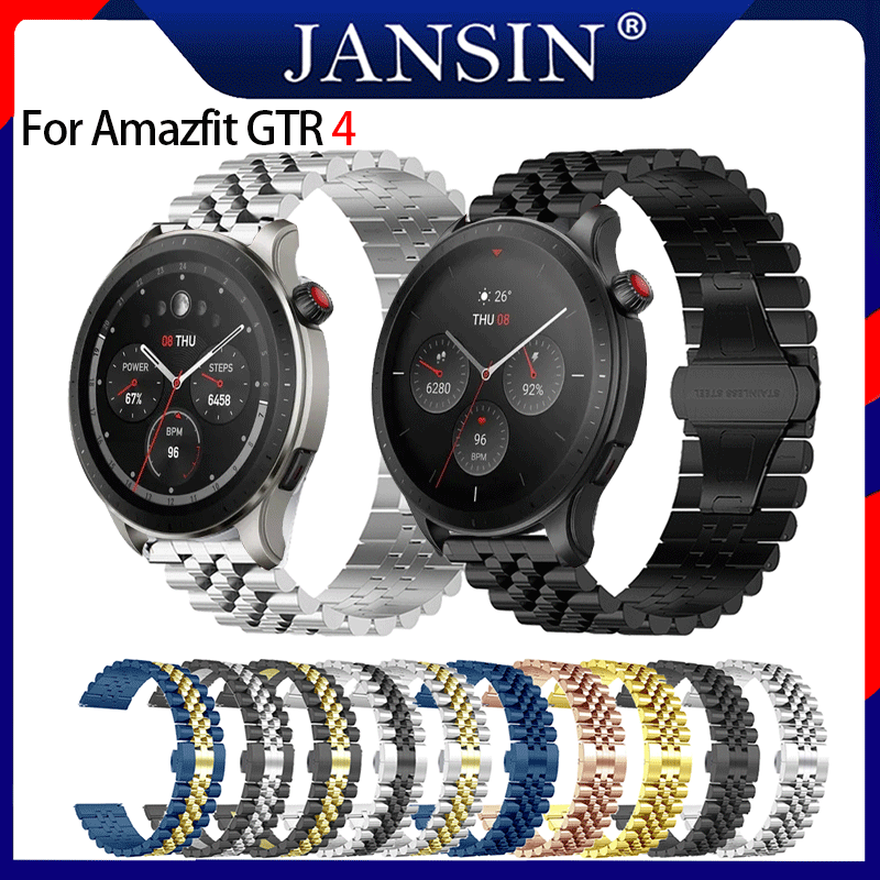 GTR4 Replaceable Band for Amazfit GTR 4 Smart watch Stainless Steel ...