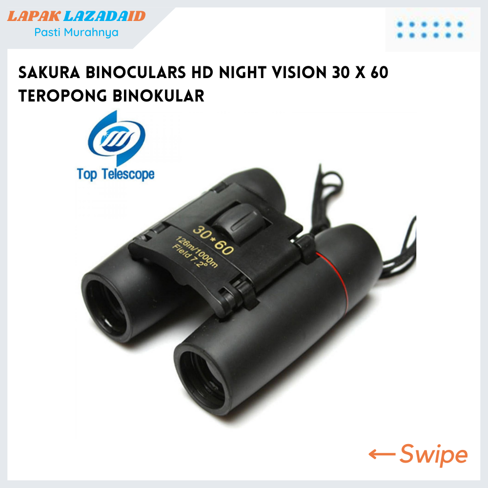 Teropong Binokular Jarak Jauh 1000 Meter HD Night Vision 30 x 60 Bisa ...
