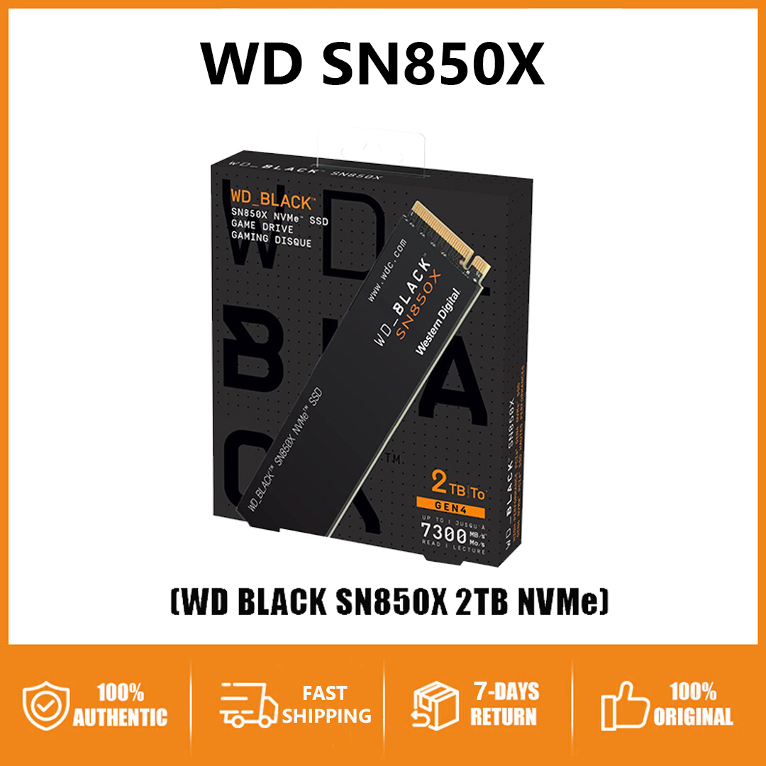 Original WD BLACK 1TB 2TB SN850X NVMe Internal Gaming SSD Solid State ...