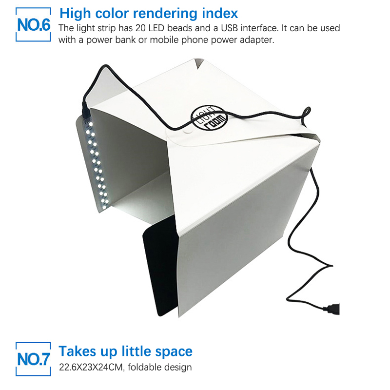 Photography LED Light Room Photo Studio Light Tent Soft Box Backdrops ...