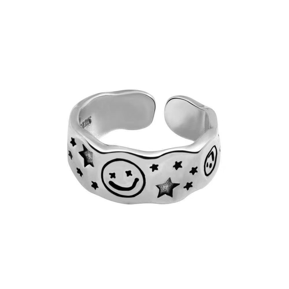 【Special offer】Smiley Star Instagram Style Copper Ring Women's ...