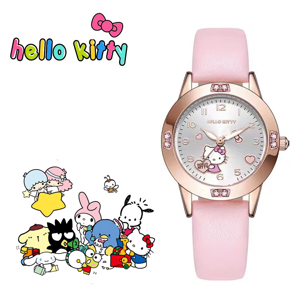 【sanheZ】Sanrio Hello Kitty Watch Kuromi Cinnamoroll Cute Quartz Casual ...