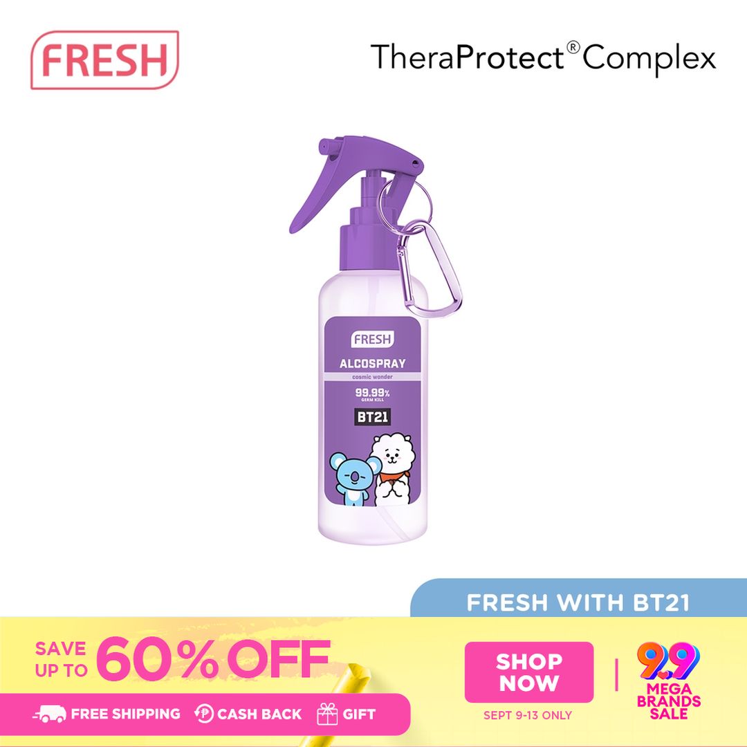 Fresh with BT21 99.9% Ethyl Alcohol Solution Alcospray Cosmic Wonder ...