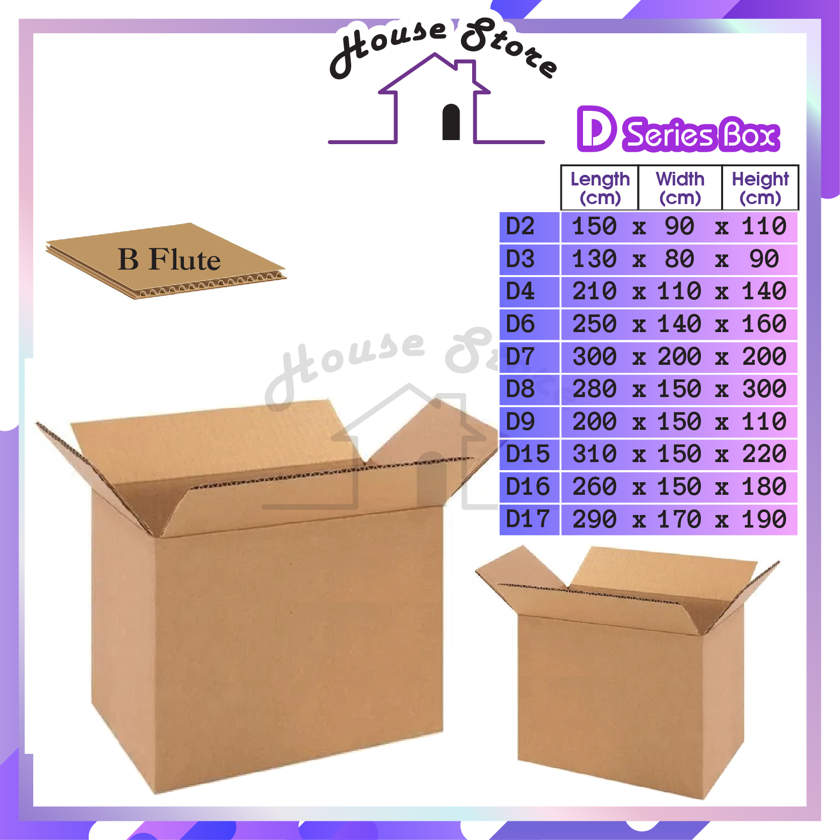 Packaging Box Carton Box Packing Box Paper Boxes Kotak - D Series Box ...
