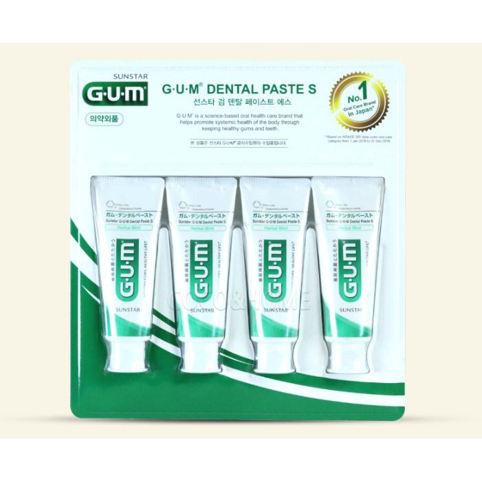SUNSTAR GUM DENTAL PASTE S 130g X 4ea / Toothpaste | Lazada Singapore