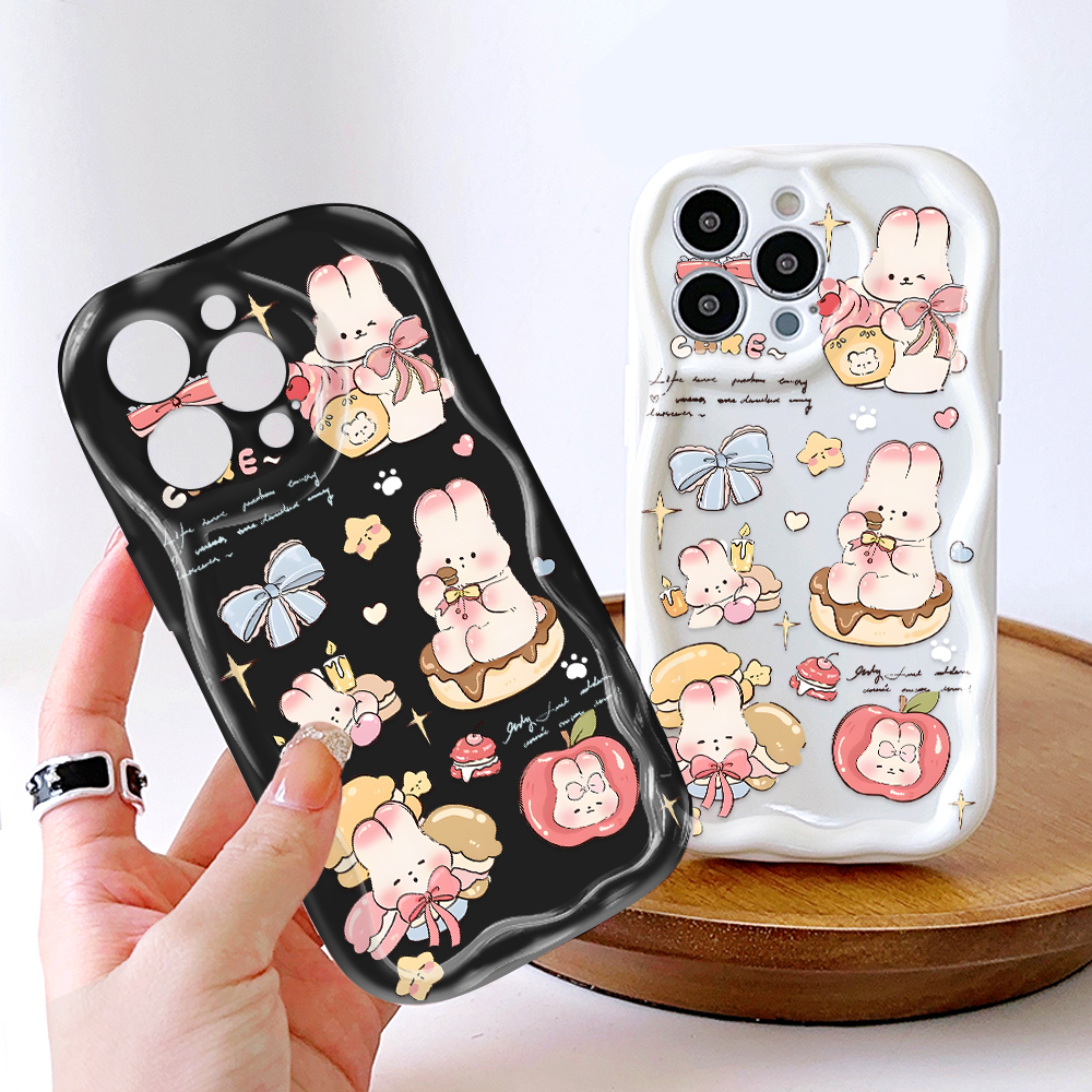 YYDS for Redmi Note 11 5G Xiaomi Poco M4 Pro 5G Back Cover Cute Cartoon Rabbit Case Cream ...