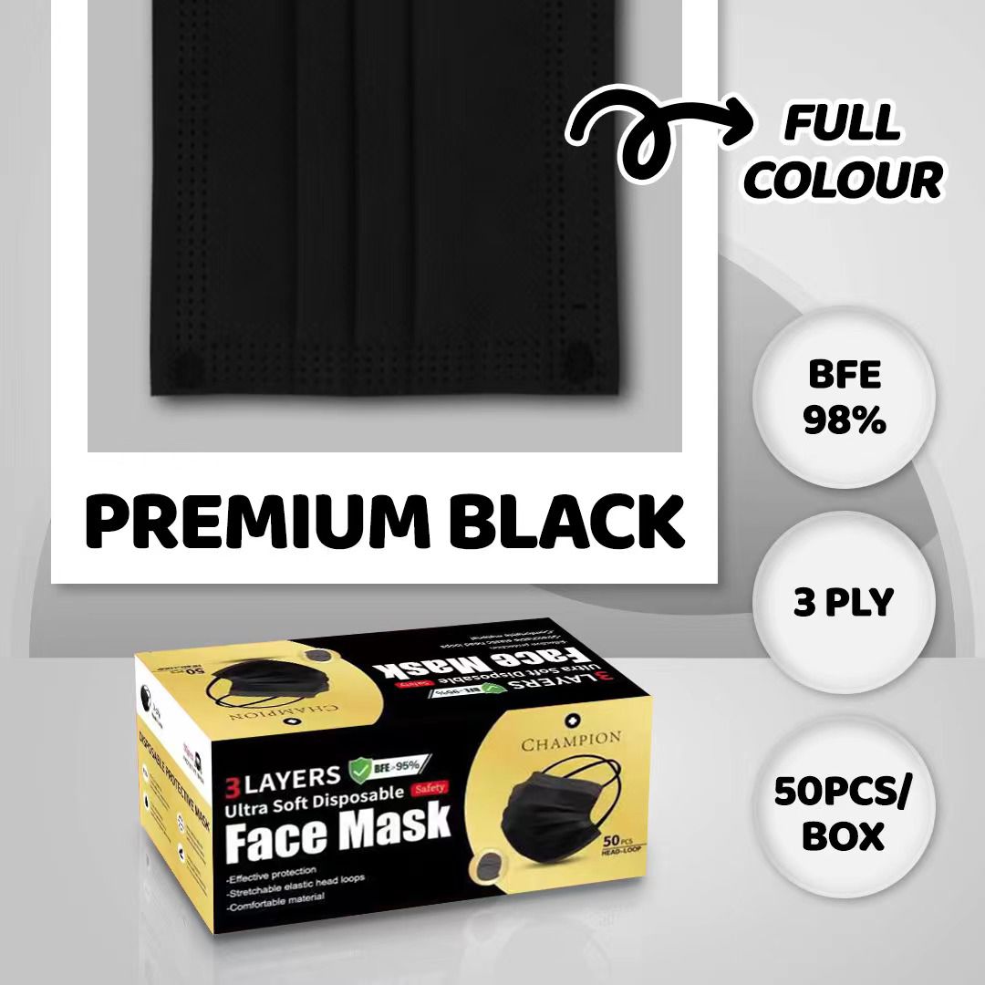 Head Loop Hijab Mask Headloop Mask 3Ply Face Mask 3 ply 50pcs Hijab ...