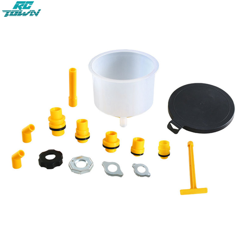 Car Radiator Coolant Filling Funnel Kit, Transparent Funnel Spill Proof ...
