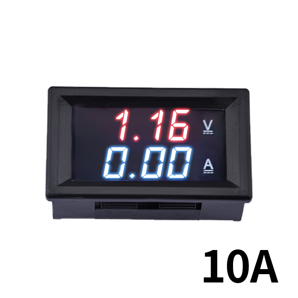 Mini Dc 100v Digital Car Voltmeter Ammeter 10a 50a 100a Led Display ...