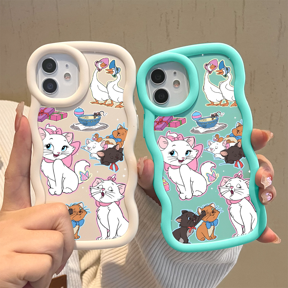 FELMYST for OPPO A16E A16K Back Cover Big Wave Edge Soft Silicone Marie ...
