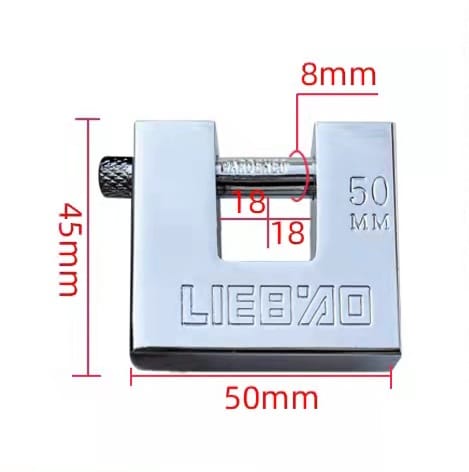 1 key/pc Security Padlock Master Key House Lock Door Lock Pintu Kunci ...