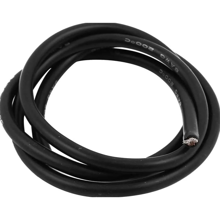 0.5 Meter 8AWG 6AWG 4AWG 2AWG 0AWG Gauge Wire Silicone Cable Flexible ...