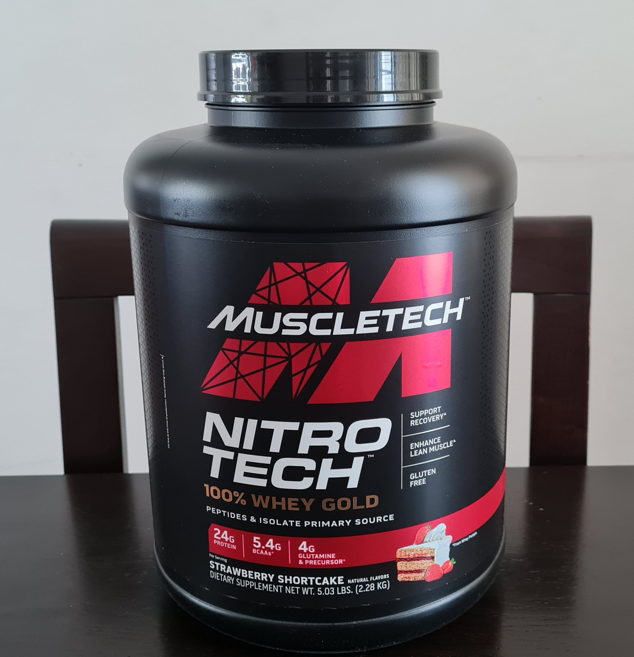5lbs, Muscletech, Nitrotech 100% Whey Gold, Whey Protein, Protein ...