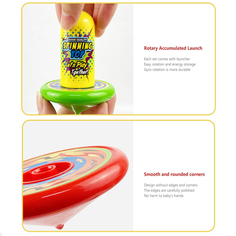 Kids Spinning Top Colorful Multi-layer Rotating Stacking Gyro Toys For ...