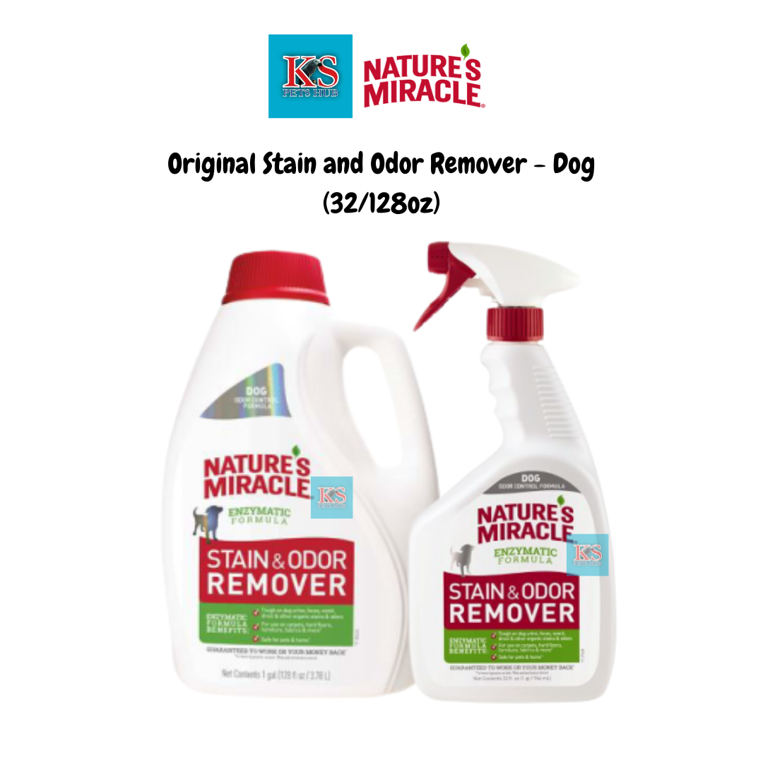 Nature's Miracle Original Stain and Odor Remover - Dog & Cat (32/128oz ...