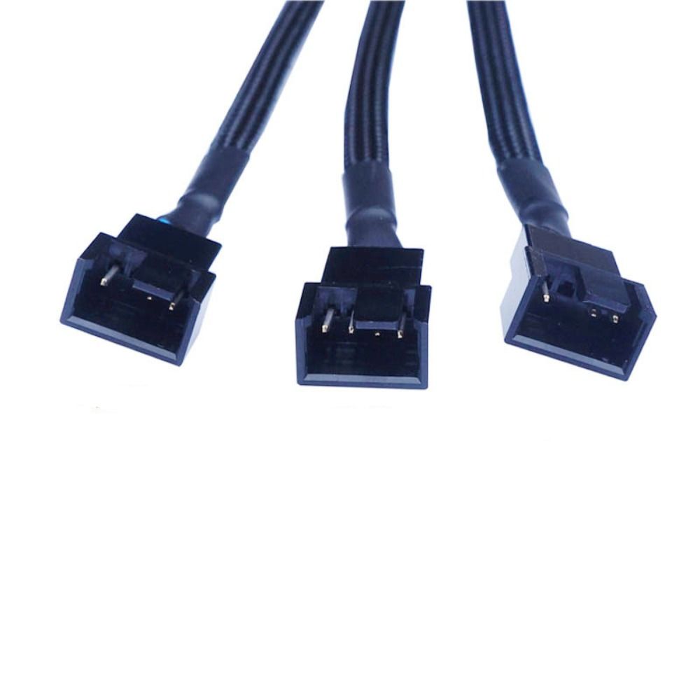 Male To Female 4 Pin Pwm Fan Cable Connector Braided Sleeving ...