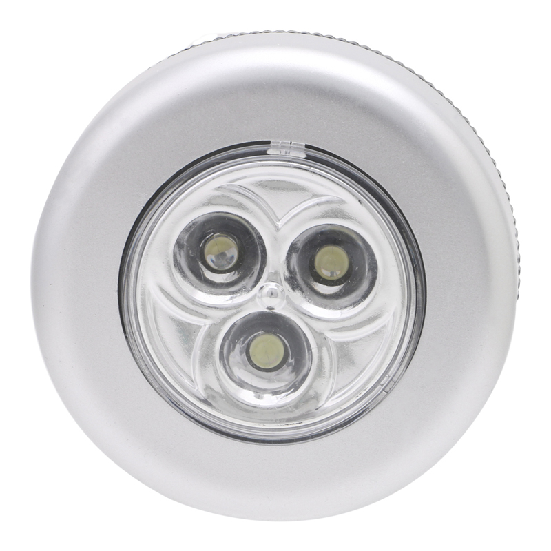 【BorderBloom】3 LED Touch Light Push Night Light Home Wall Camping ...