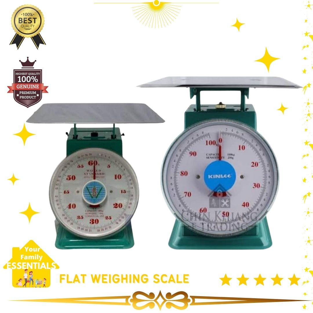 Spring Weighing Scale 60kg/100kg Weighing Scale Flat Plate Heavy Duty ...
