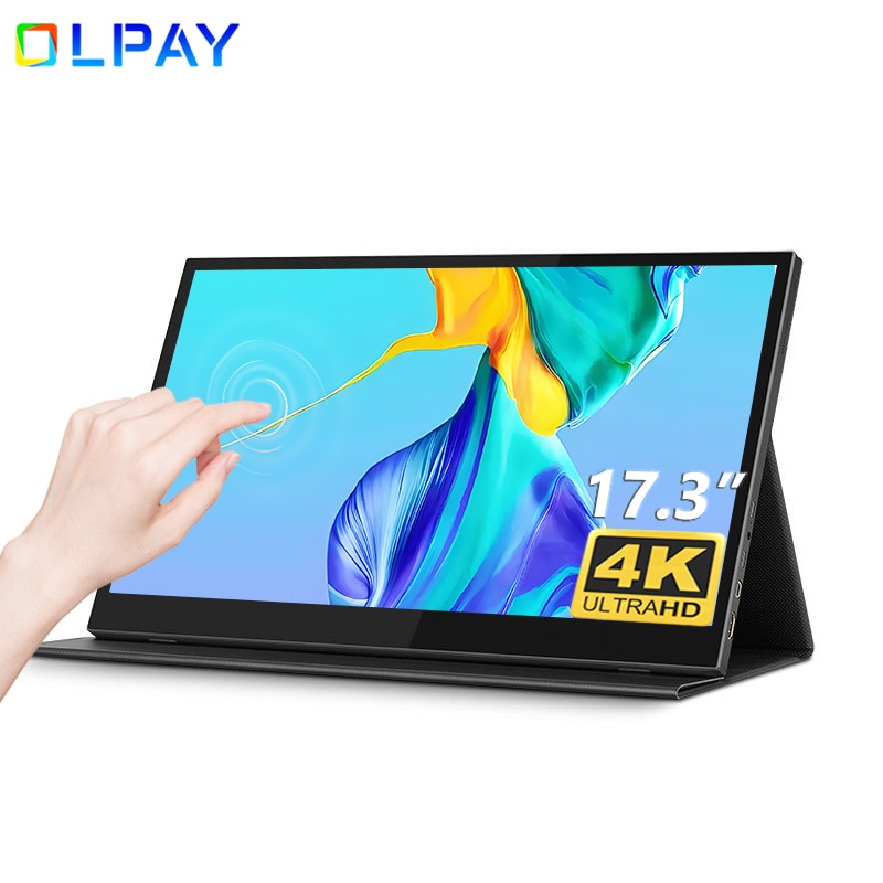 4K 17.3 Inch Touchscreen Portable Monitor 3840X2160 HDMI Type USB C ...