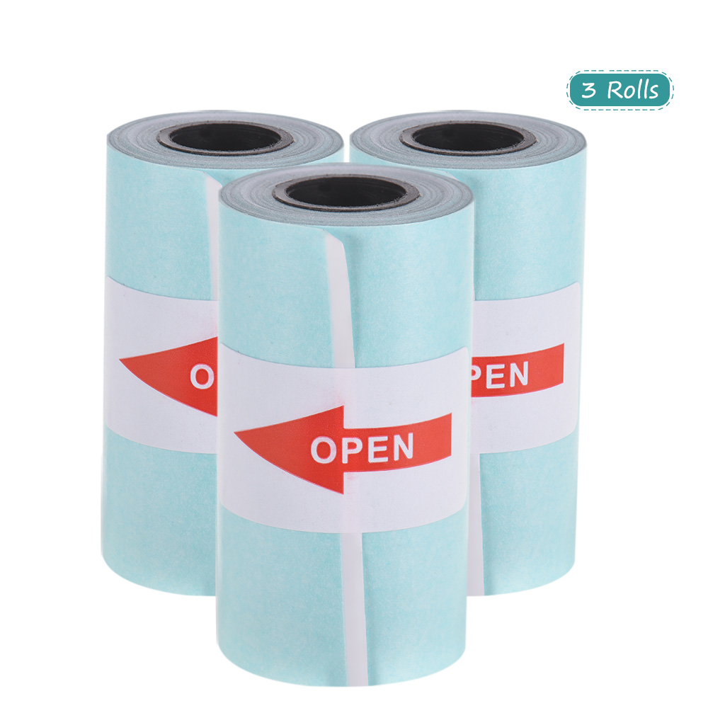 3 Rolls Printable Sticker Paper Thermal Paper with Self-adhesive 57 ...