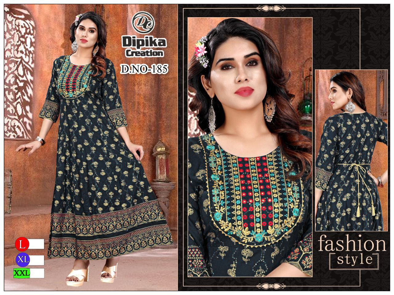 READY STOCK Kurti Women Indian New Design 2023 Cotton Kurti Plus Size Party Wear (S TO 6XL) #185 ...