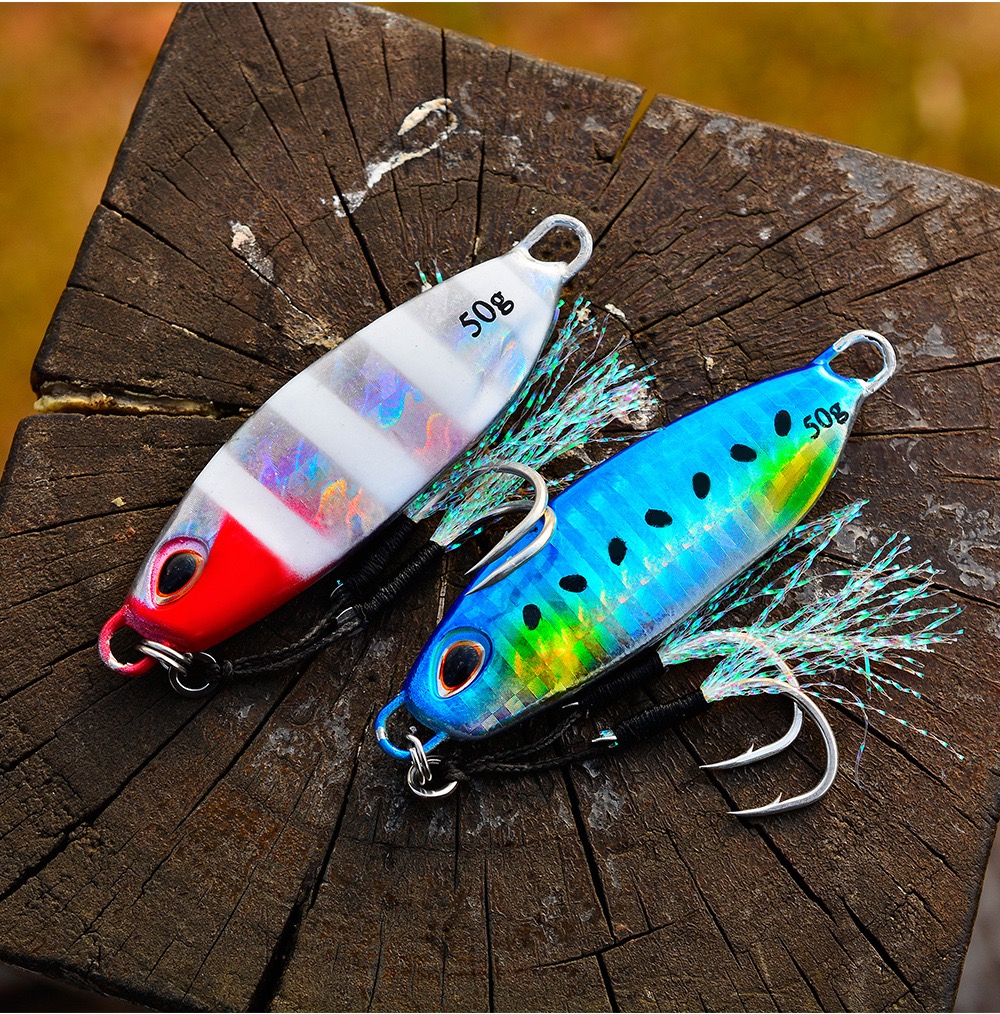 【LATS Store】Big Jig Fishing Lure Weights 10-50g Fishing Jigs Lures Metal Bass Jig Isca ...