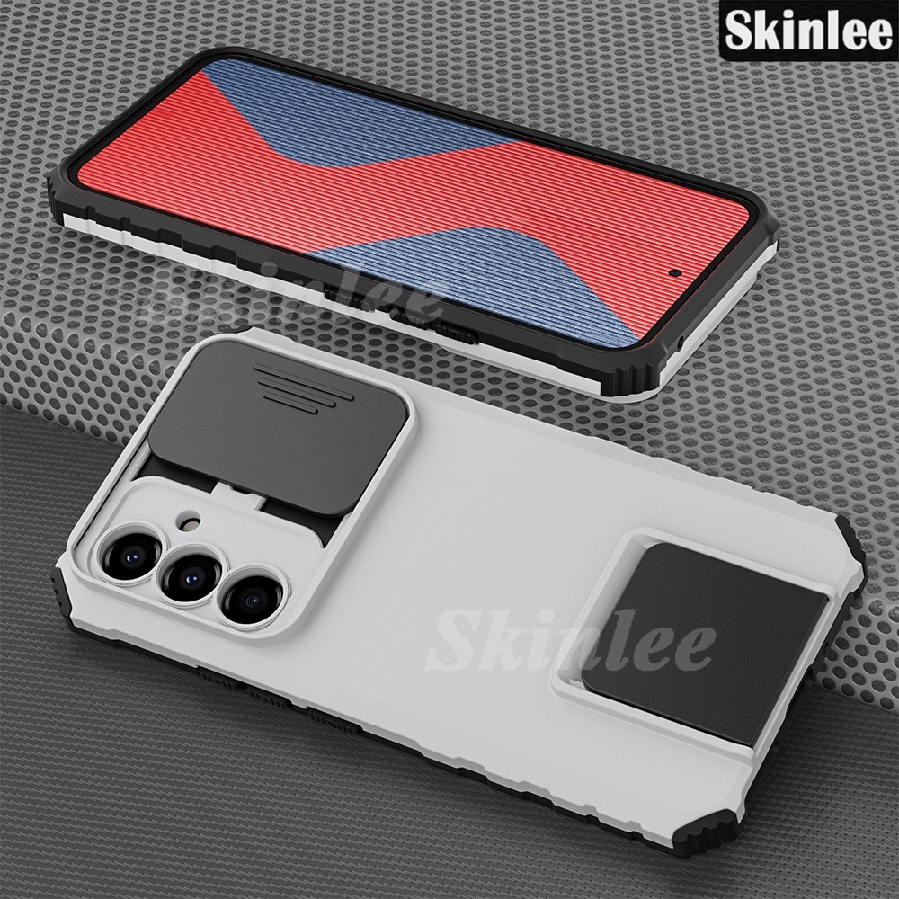 Phone Case for Samsung Galaxy S24 FE Hard Armor Shockproof Slide Camera Protection Built-in ...