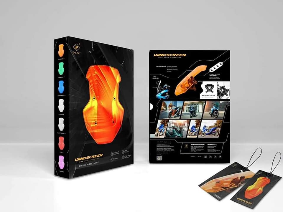 Zhipat windshield for Honda Click V2 2018 and above plug & play ...