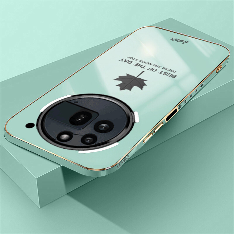 For Nothing Phone 3A Pro Case Shining Maple Leaf Design soft plating ...